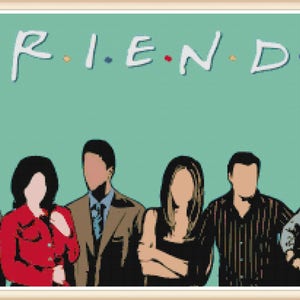 Friends Cross Stitch Pattern Friends TV Series PDF Download - Etsy