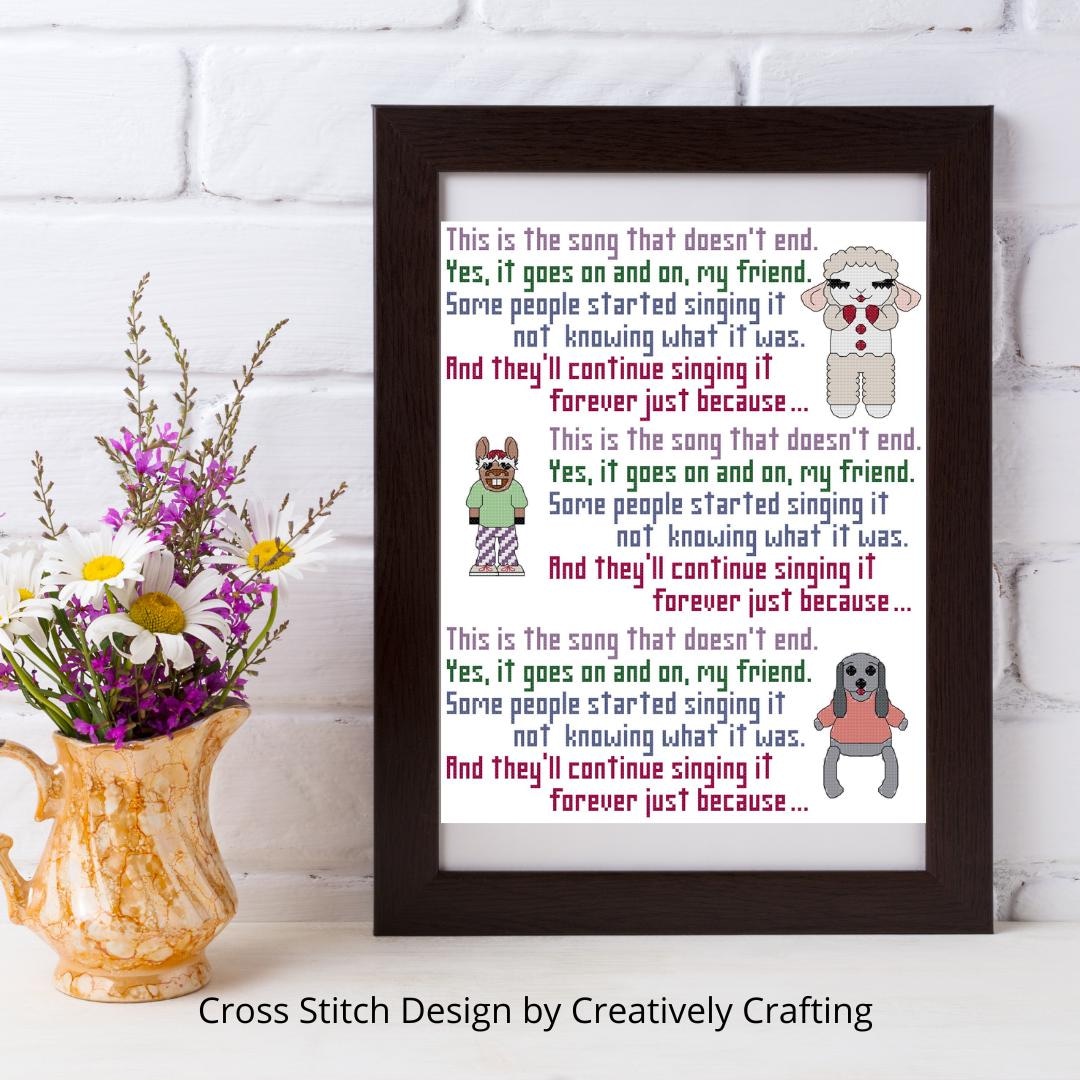 Lamp Chop Cross Stitch Pattern - Etsy