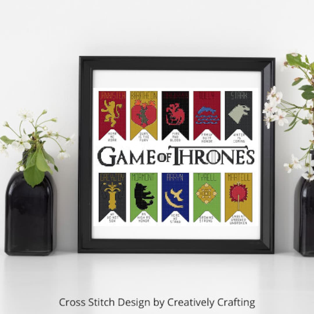 Game of Thrones Cross Stitch Pattern PDF Download - Etsy