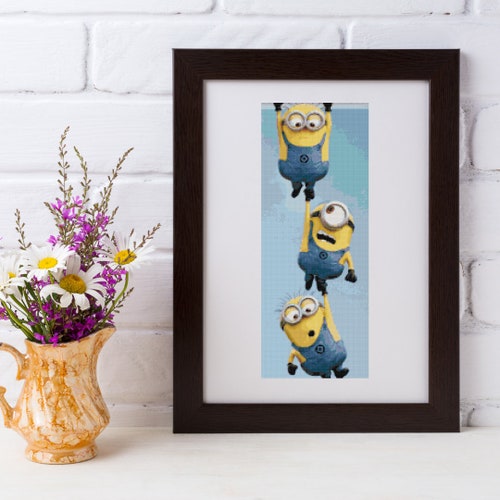MINIONS Cross Stitch Pattern PDF Embroidery Chart Cute - Etsy Australia