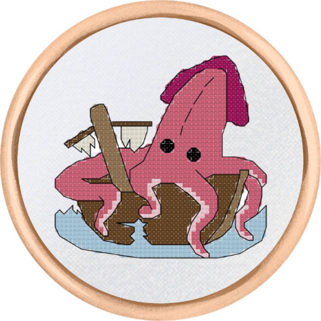 Kraken Cross Stitch Pattern PDF Download - Etsy Canada