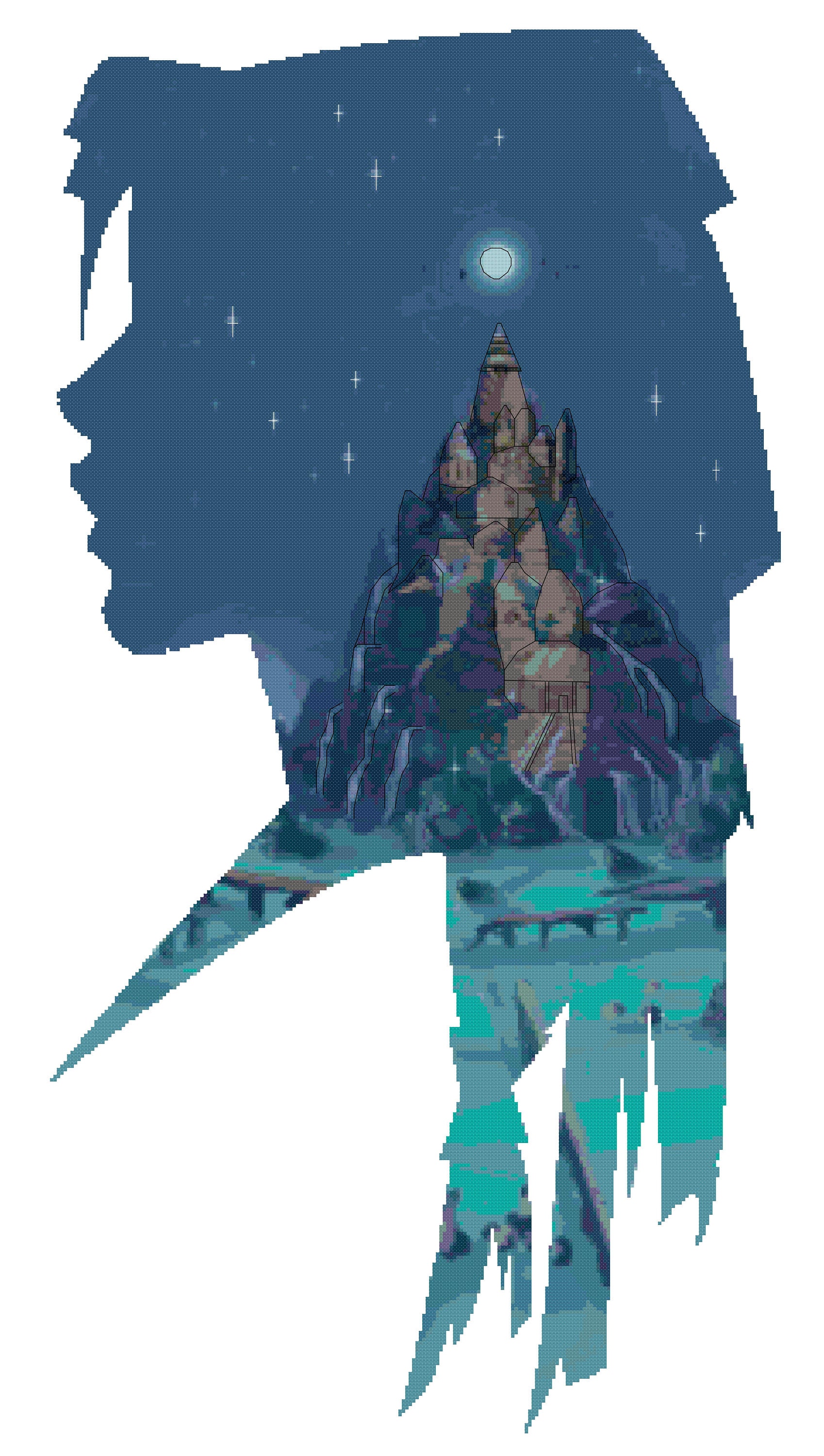 Atlantean Princess Cross Stitch Pattern - Urbanstar Princess Series ...