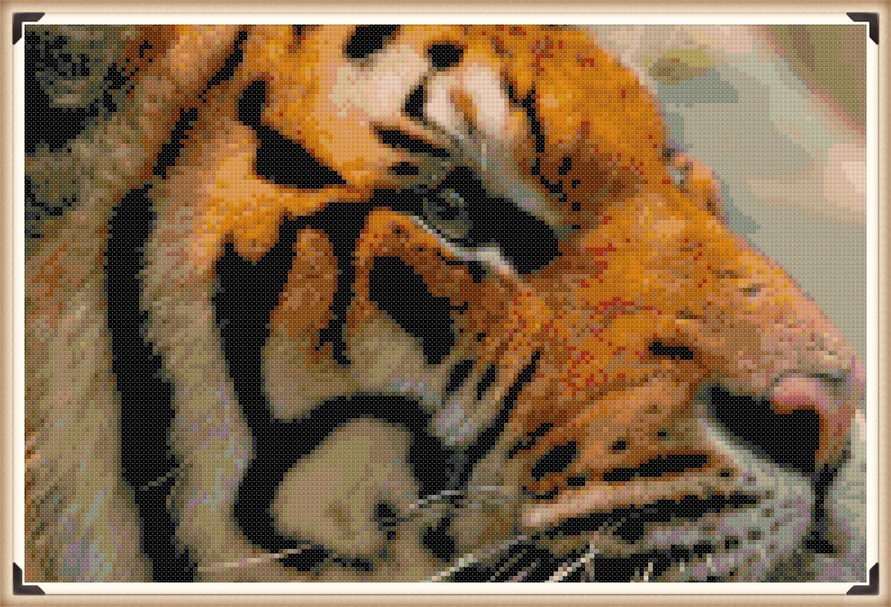 Tiger Cross Stitch Pattern Animal Cross Stitch PDF - Etsy