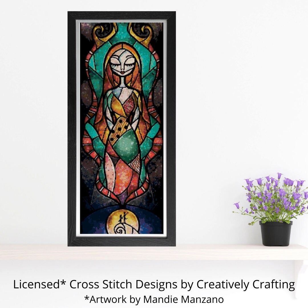 Patchwork Princess Cross Stitch Pattern Stained Glass Mandie Manzano ...
