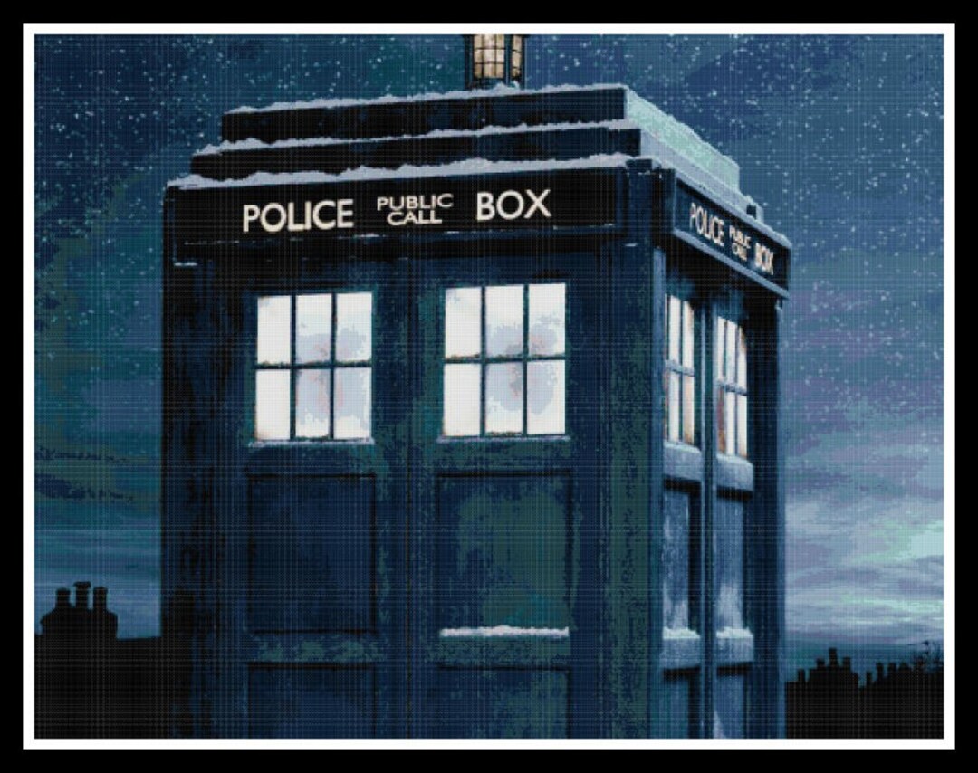 Doctor Who Cross Stitch Pattern - Dr Who - Tardis Cross Stitch Pattern ...