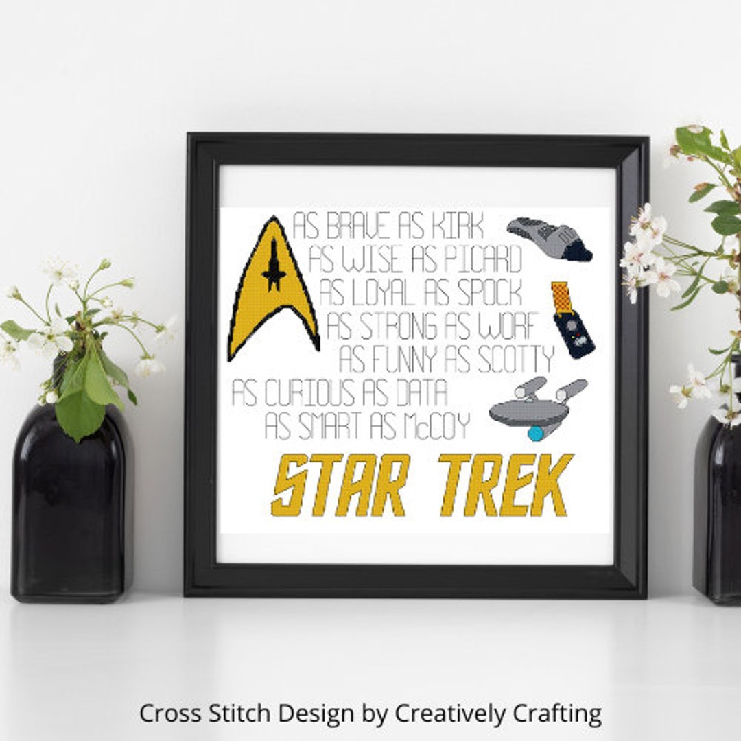 Star Trek Cross Stitch Pattern - PDF Download - Etsy