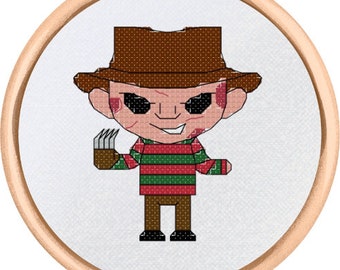 Freddy Krueger Cross Stitch Pattern Pdf Format - Etsy