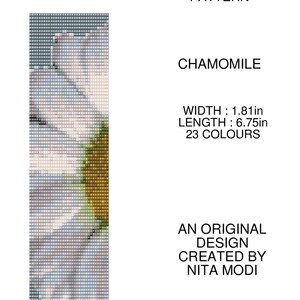 Loom or Square Stitch Pattern - CHAMOMILE - Instant PDF Digital ...