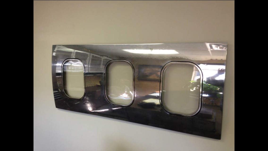Airplane Window Fuselage Three-window panel | Etsy