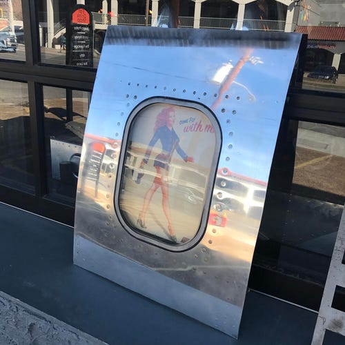 Fuselage Art Airplane Window Double Window - Etsy