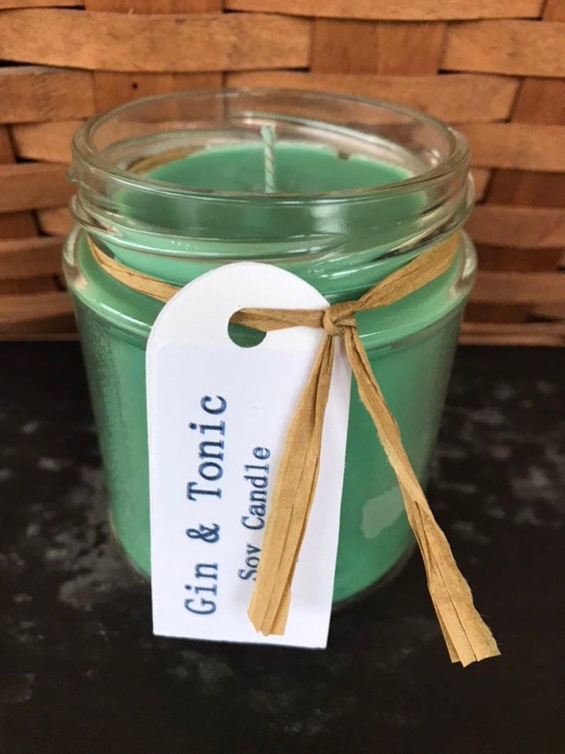 Gin & Tonic Scented Soy Candle Candle Gift Vegan Gift - Etsy