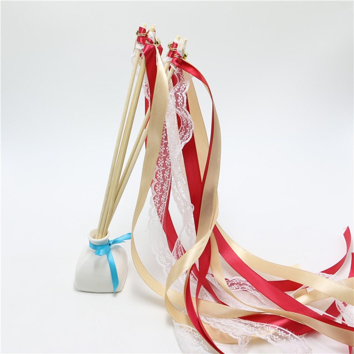 50 Pcs Custom Wedding Wands Unique Wedding Wands Ribbon | Etsy