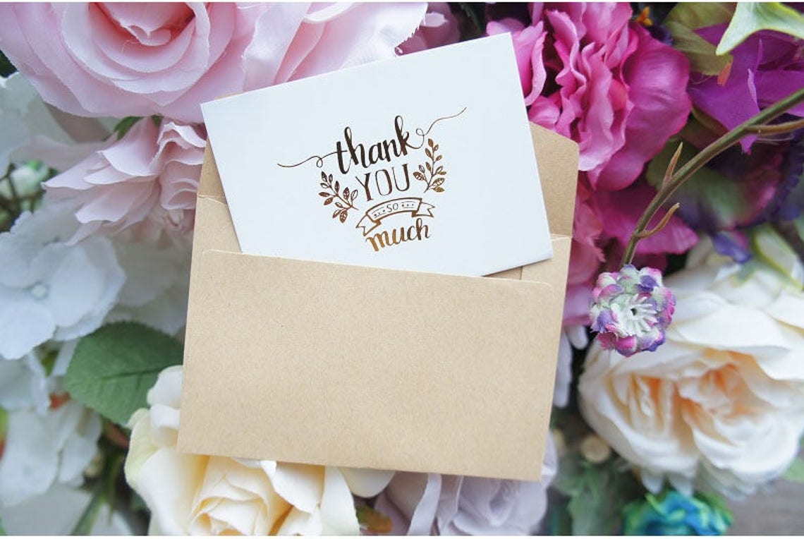 Mini Thank You Cards Message cards wedding cards party | Etsy
