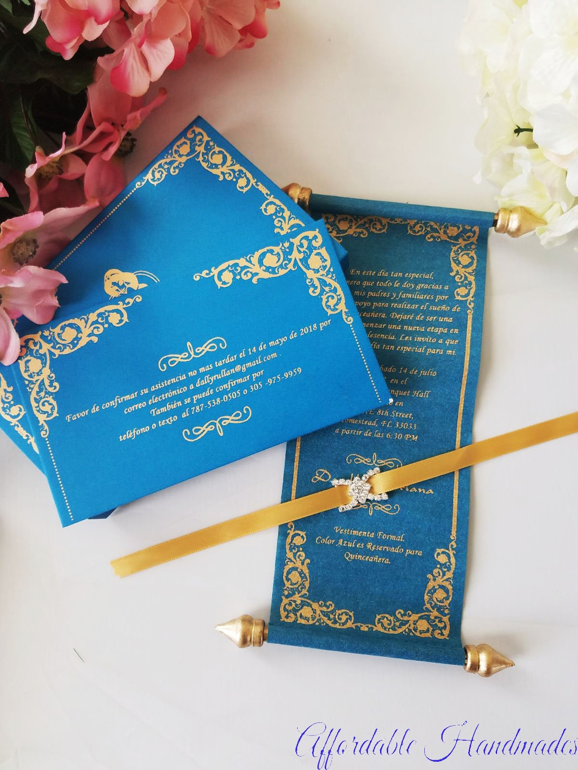 Aladdin/jasmine Mini Scroll in the Box - Set of 25, Scroll Invitation ...