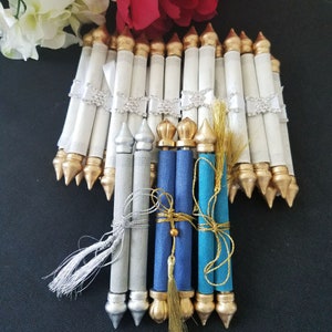 Royal Theme Menu or Program Scroll - Set of 25, Program Scroll, Menu ...