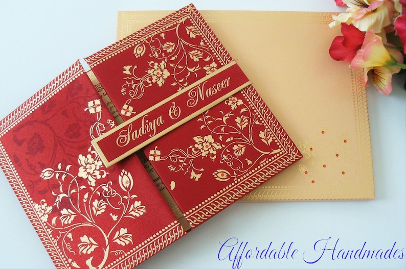 Silk Satin Folio Invitation-#032- Set of 25, Royal Theme, Royal ...