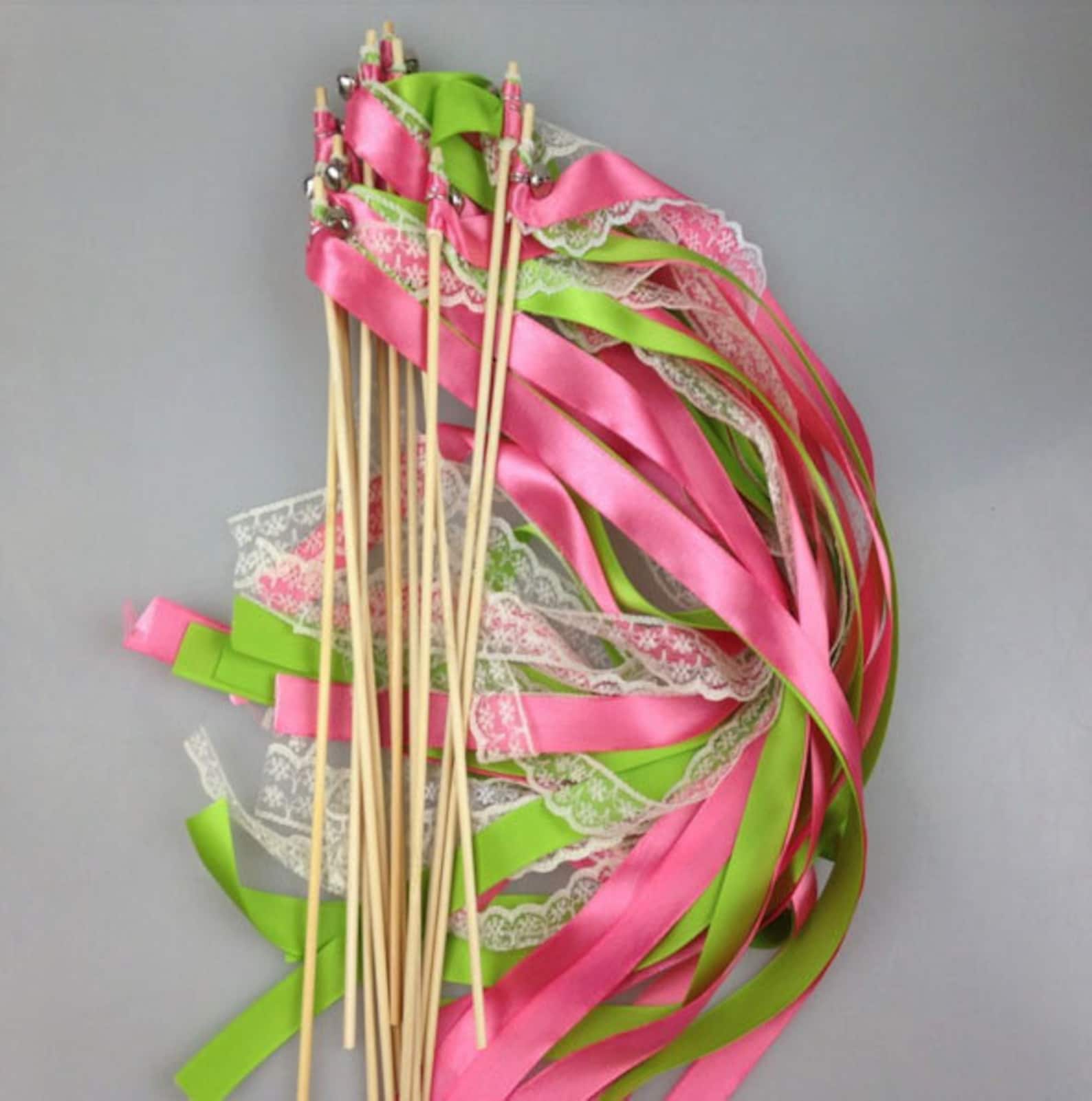 50 Pcs Custom Wedding Wands Unique Wedding Wands Ribbon - Etsy