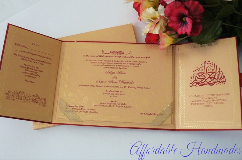 Silk Satin Folio Invitation-#032- Set of 25, Royal Theme, Royal ...