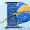 Cinderella Mini Scroll Invitation Sample Kit - Royal Theme, Scroll ...