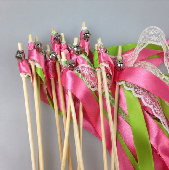 50 Pcs Custom Wedding Wands Unique Wedding Wands Ribbon | Etsy