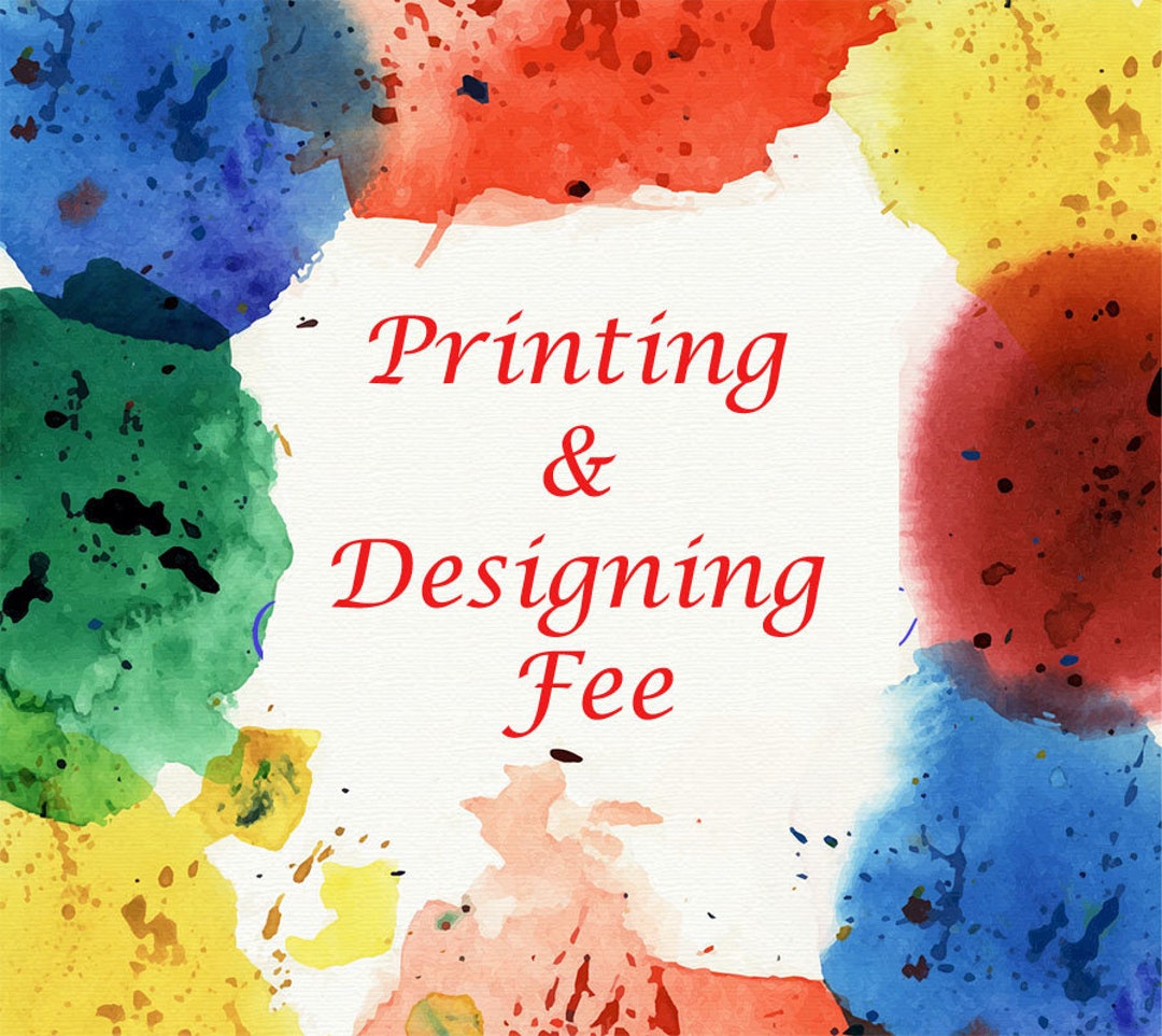 Designing and Printing Fee for Orders Less Than 50 Invitations/scrolls ...