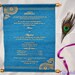 Peacock Themed Scroll Invitation Set-set of 25, Royal Theme, Scroll ...