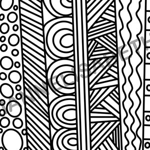 Coloring Page Abstract Patterns 5 - Etsy