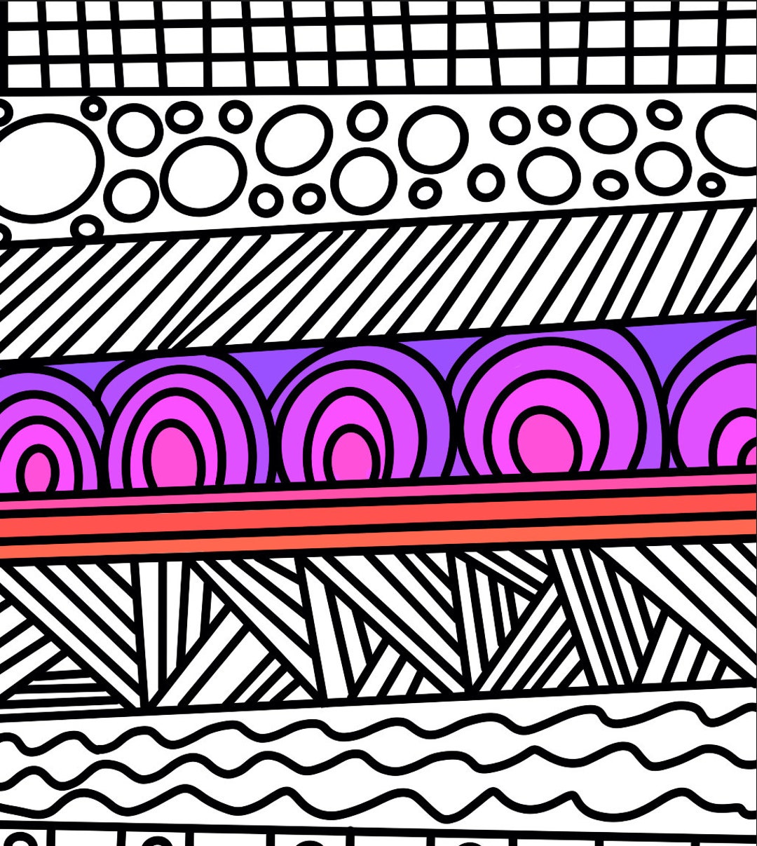 Coloring Page Abstract Patterns 5 - Etsy