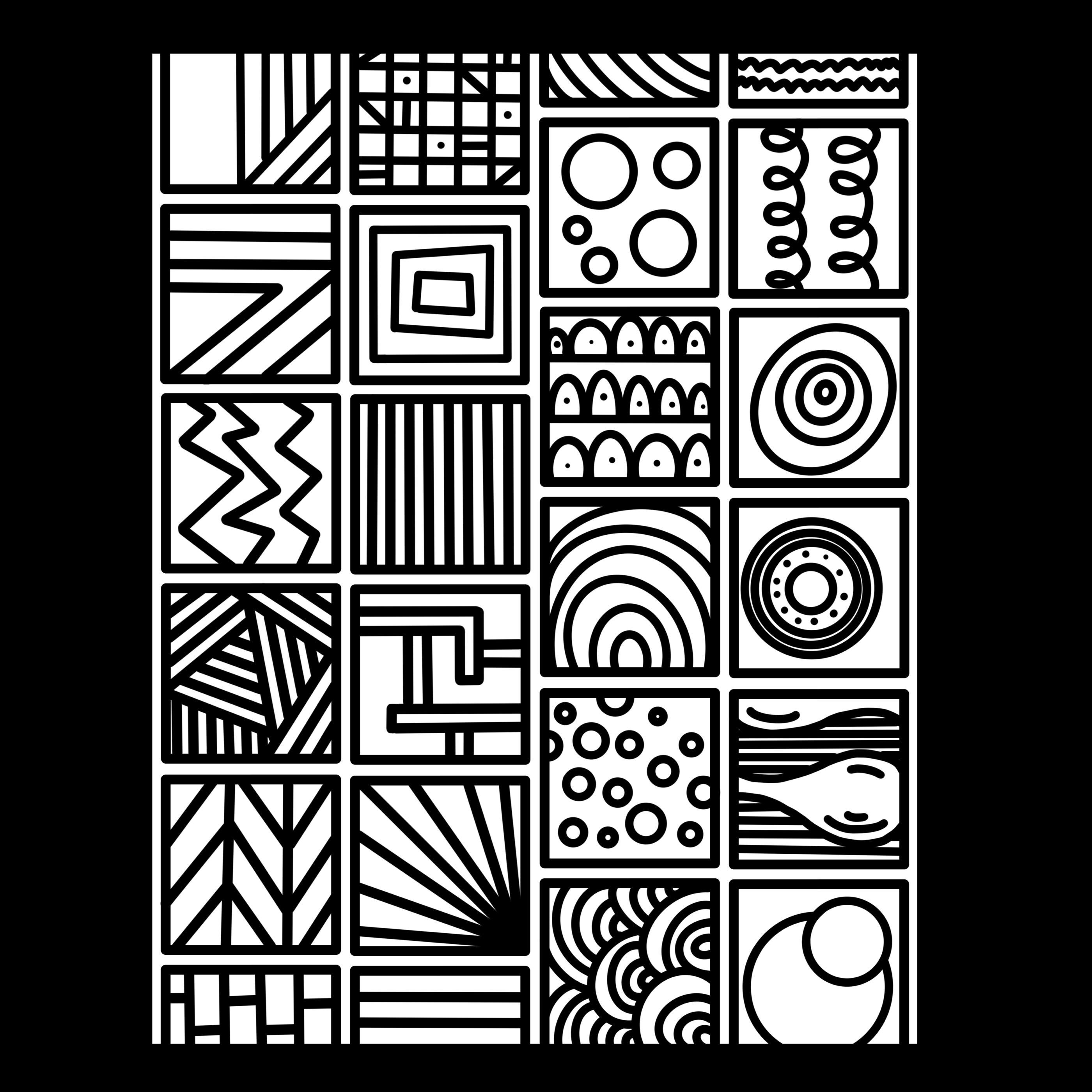 Coloring Page Abstract Patterns 15 - Etsy