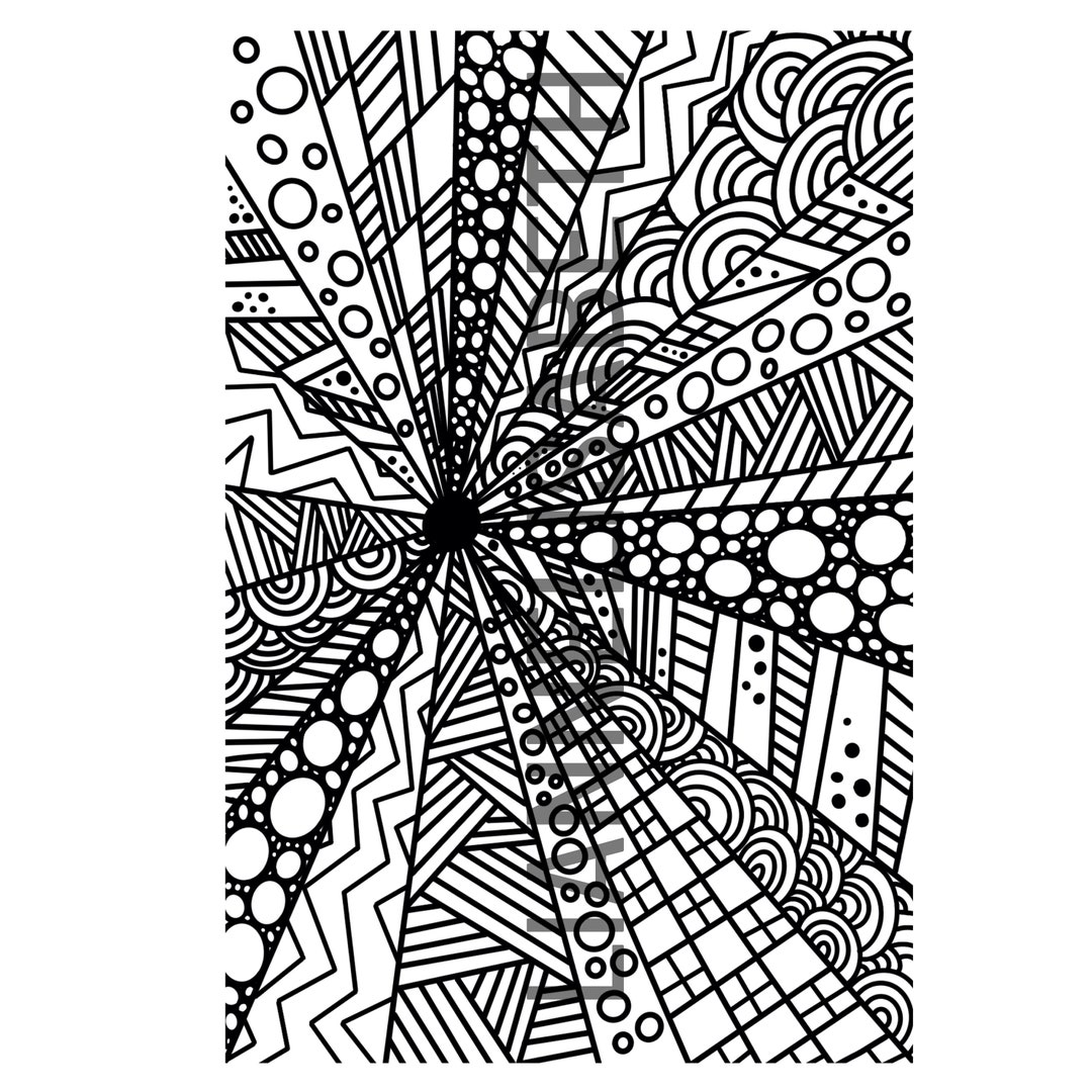 Coloring Page Abstract Patterns 2 - Etsy