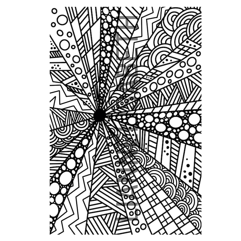 Coloring Page Abstract Patterns 2 - Etsy