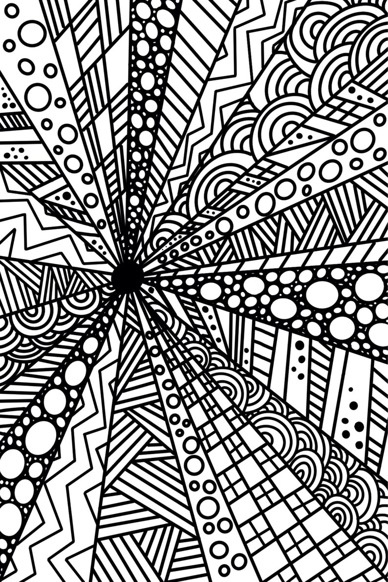 Coloring Page Abstract Patterns 2 - Etsy