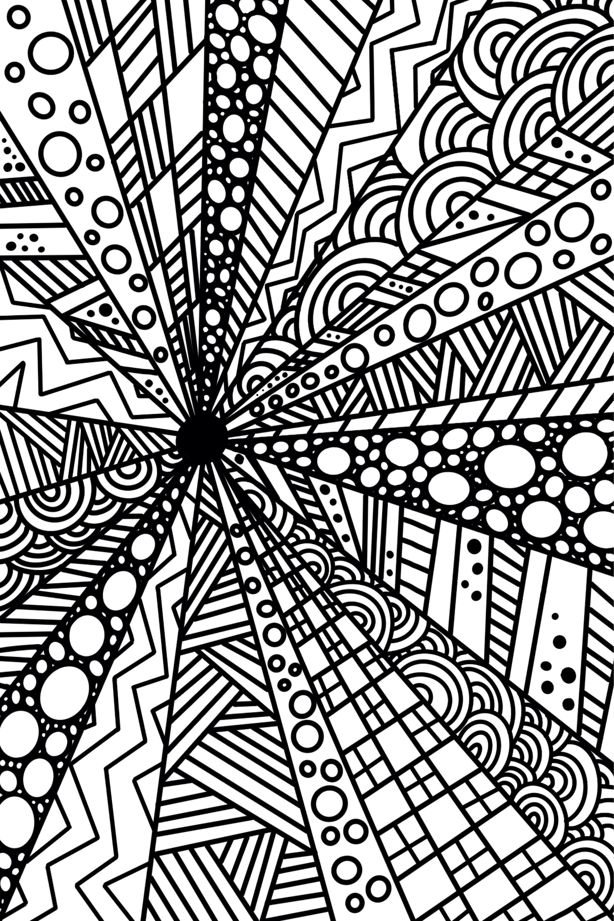 Coloring Page Abstract Patterns 2 - Etsy