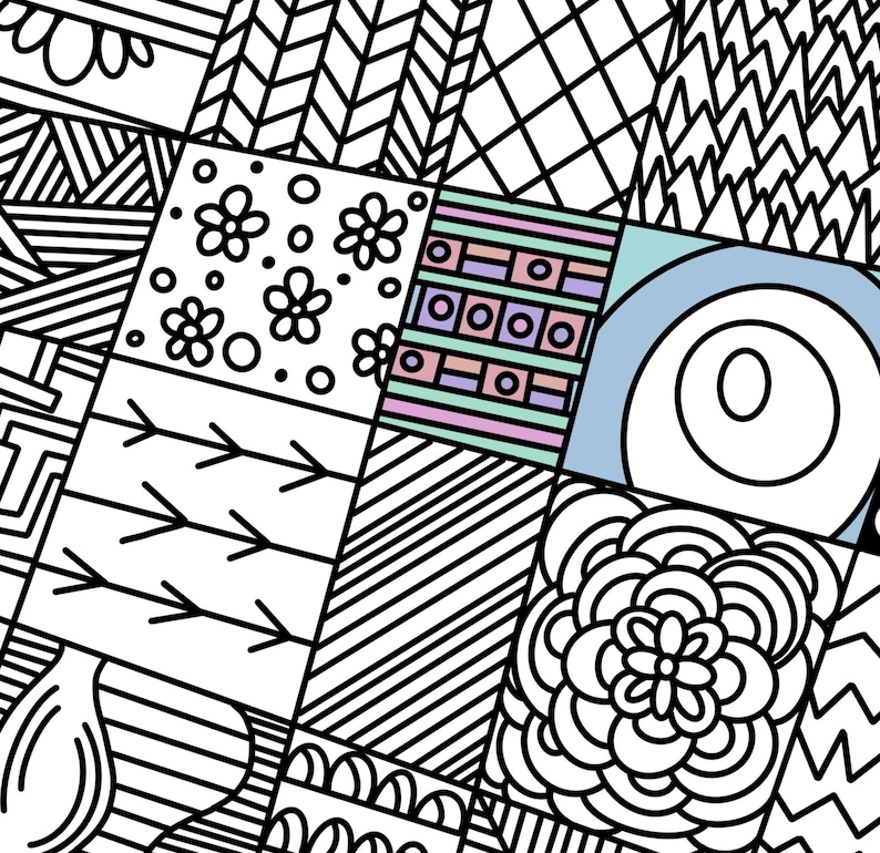 Coloring Page Abstract Patterns 14 - Etsy