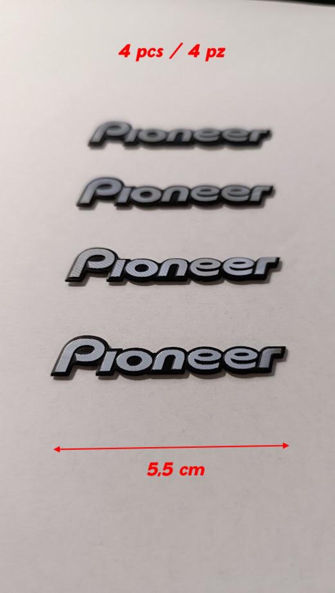 4x Pioneer Metal Emblem Sticker Relief Hi-fi Restoration Plate - Etsy
