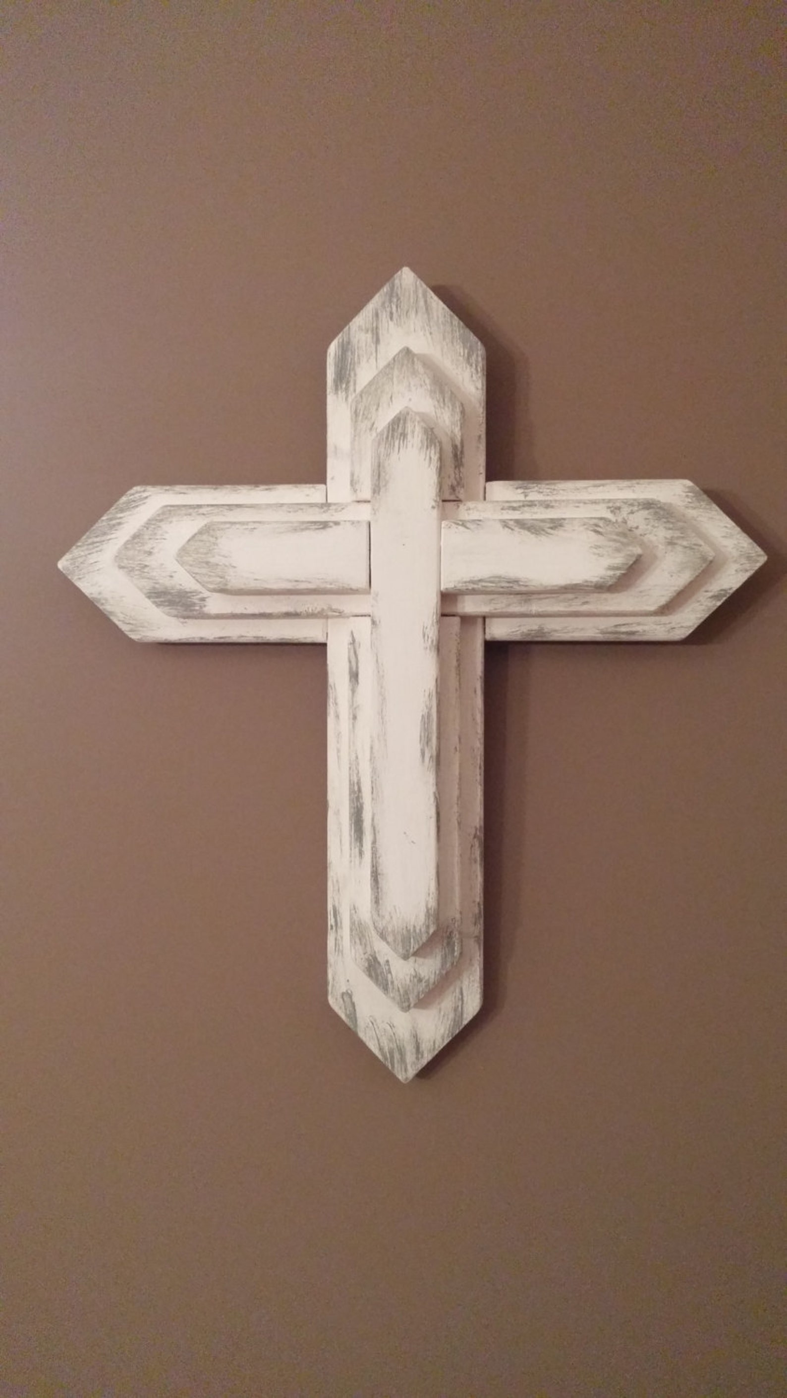 Unique 3-tier Wooden Cross, Rustic Wood Cross, Decorative Crosses,wall ...