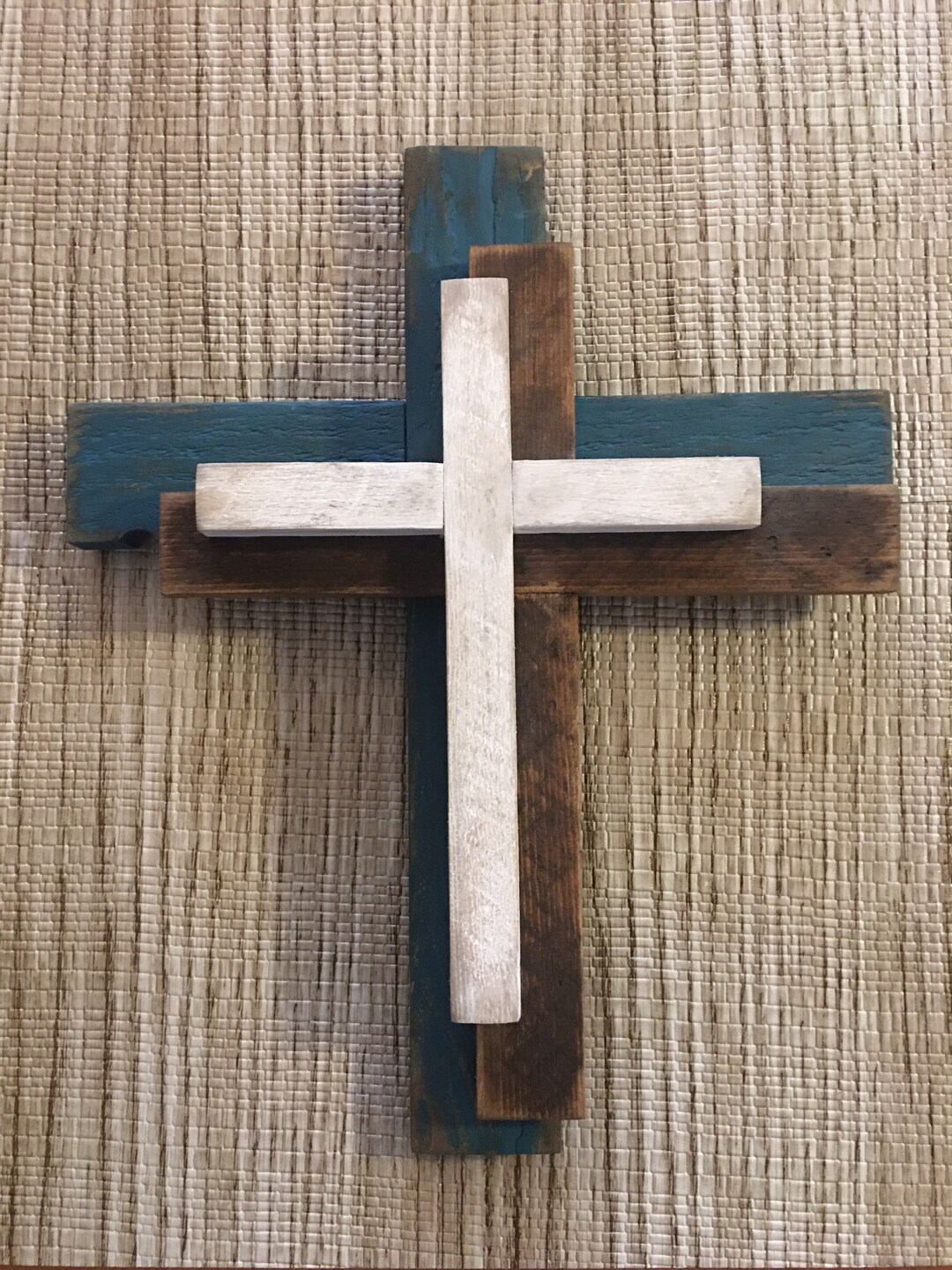 Unique 3-tier Wooden Cross, Rustic Wood Cross, Decorative Crosses, Wall ...
