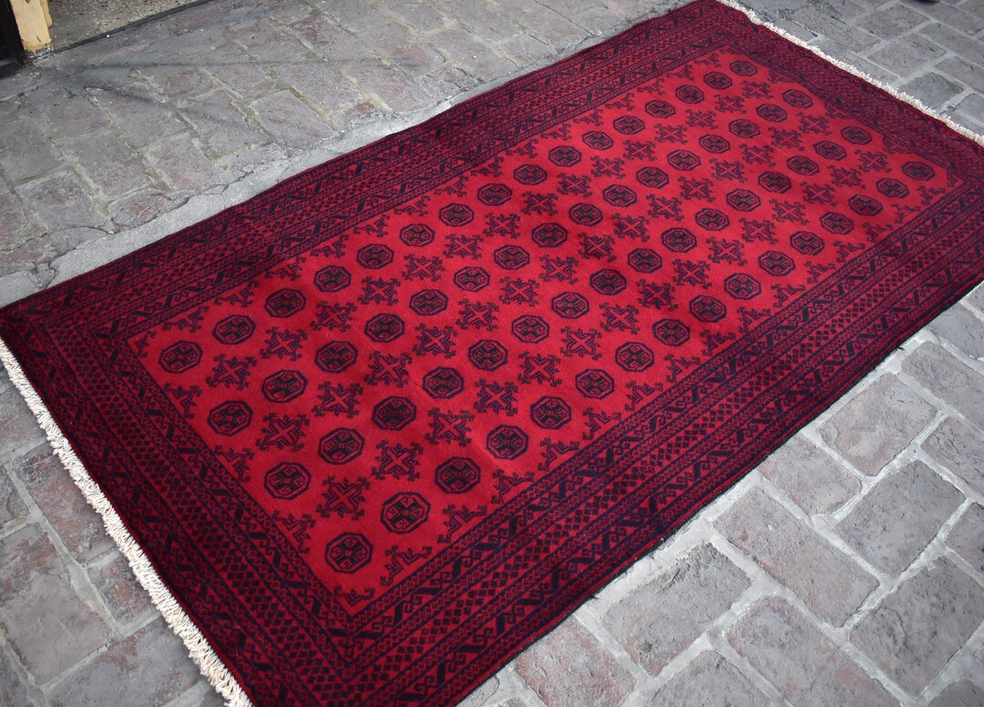 Baluchi Oriental Rug 3'8x7 Ft Tribal Hand Knotted Tegap Area Rug ...
