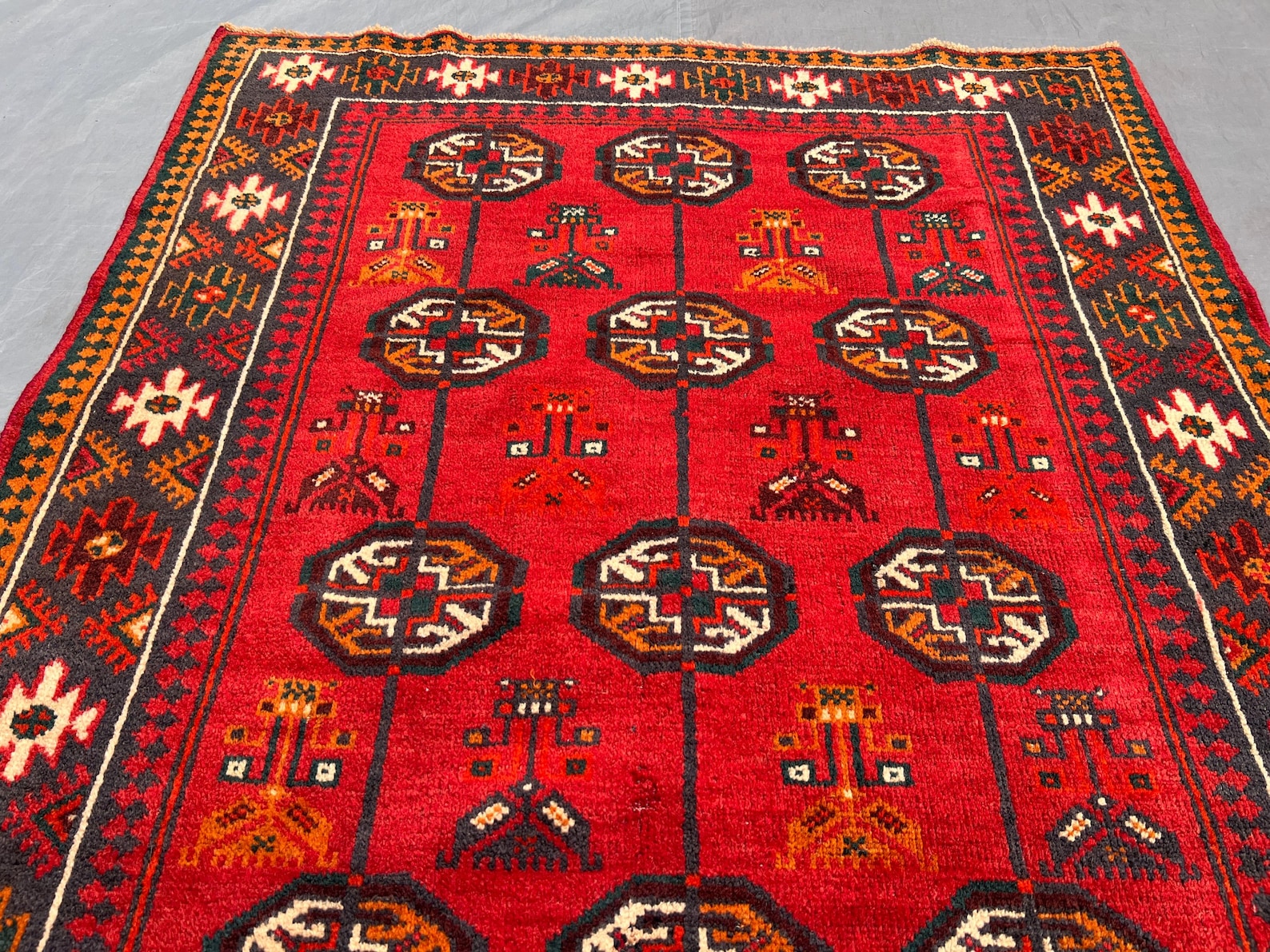 Alfombra baluchi afgana antigua de 1,08 m x 2,13 m, alfombra tribal ...