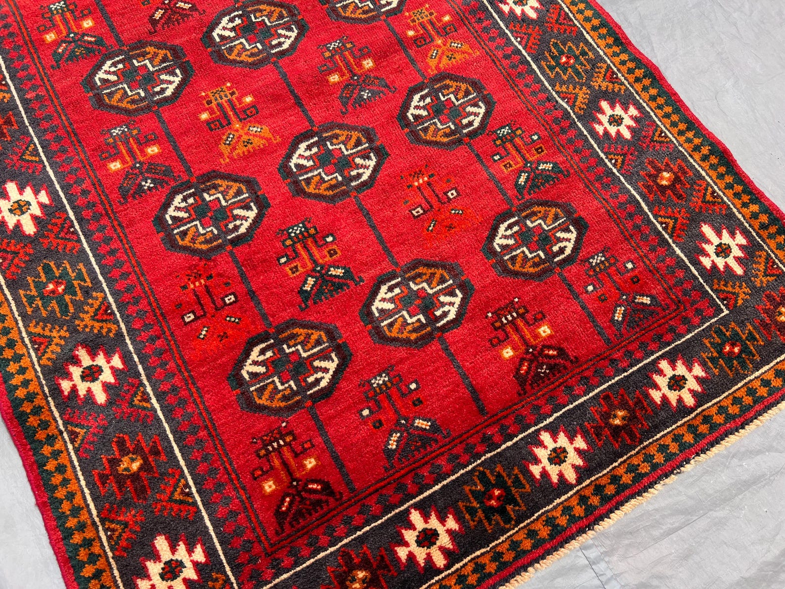 Alfombra baluchi afgana antigua de 1,08 m x 2,13 m, alfombra tribal ...