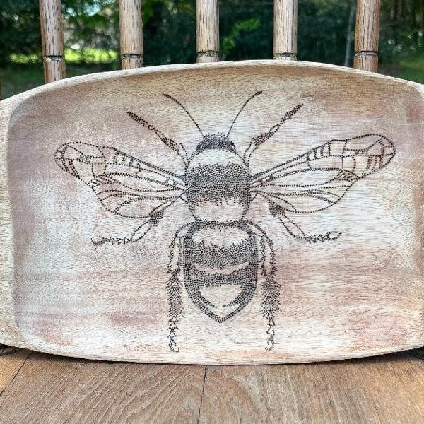 Pyrography Bee - Etsy
