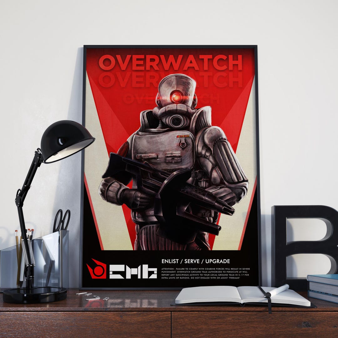 Combine Elite | Half Life 2 Art Poster | A4 | A3 | 18 X 24 Inch | Valve ...