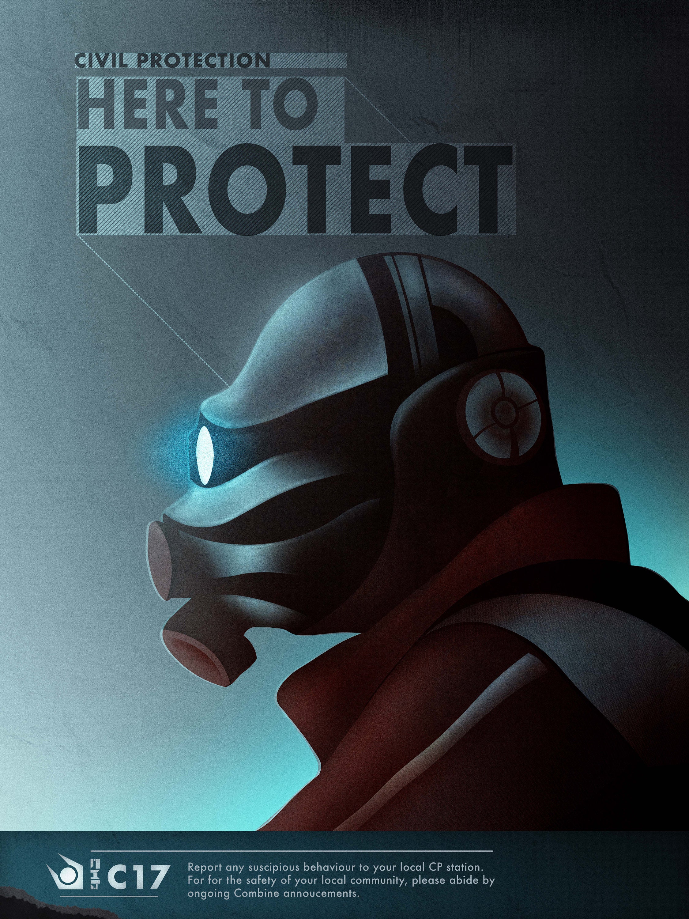 Half Life 2 Combine Cop Poster Half Life Alyx - Etsy