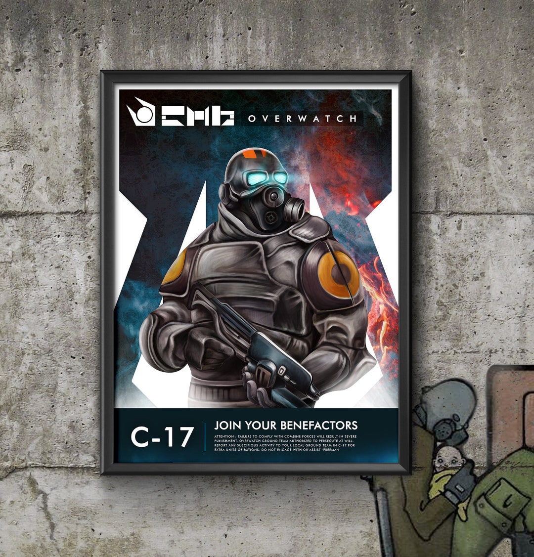 Combine Ordinal Soldier Poster Half Life Alyx Half Life 2 - Etsy