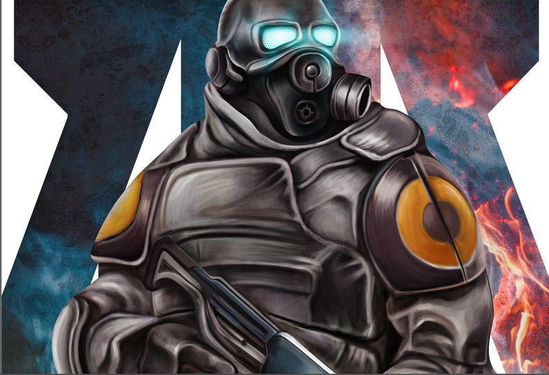 Combine Ordinal Soldier Poster | Half Life Alyx Propaganda Art - Etsy