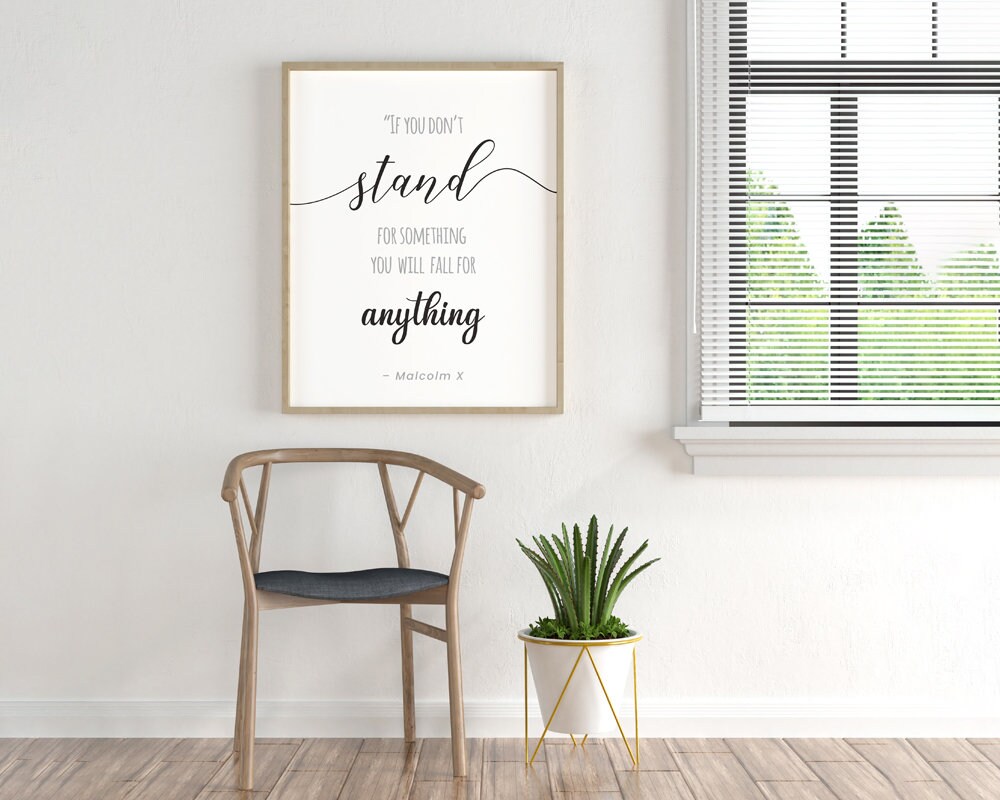 Theodore Roosevelt Quote Malcolm X Quote Calligraphy Wall - Etsy