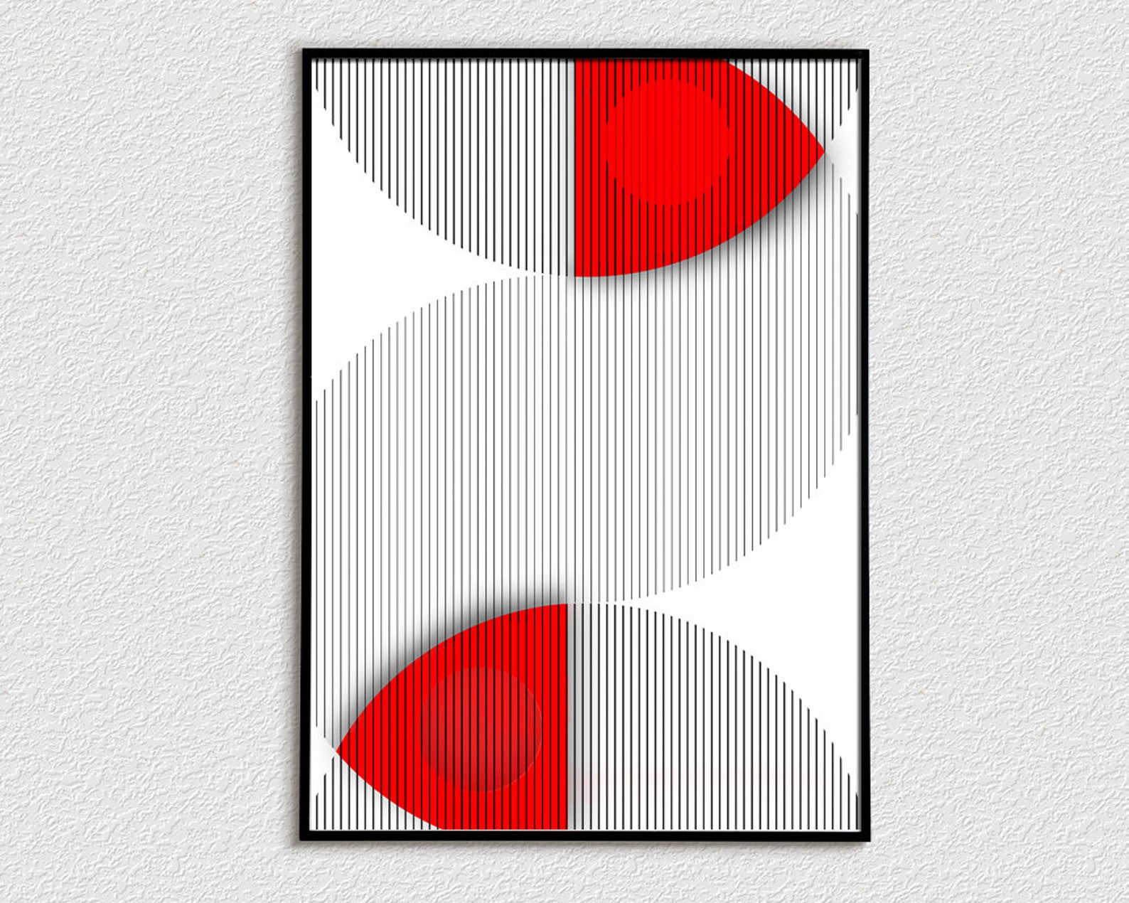 Abstract Line Art Geometric Prints Set of 3 Wall Art Wall - Etsy