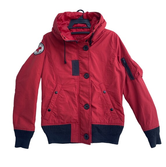 Rare Avirex Enlisted Rescue Team hooded jacket quilte… - Gem