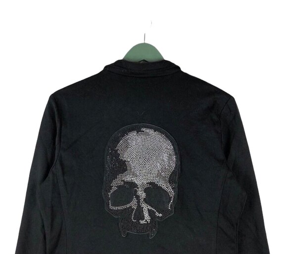 Rare ROEN swaroski skull logo coat jacket - Gem