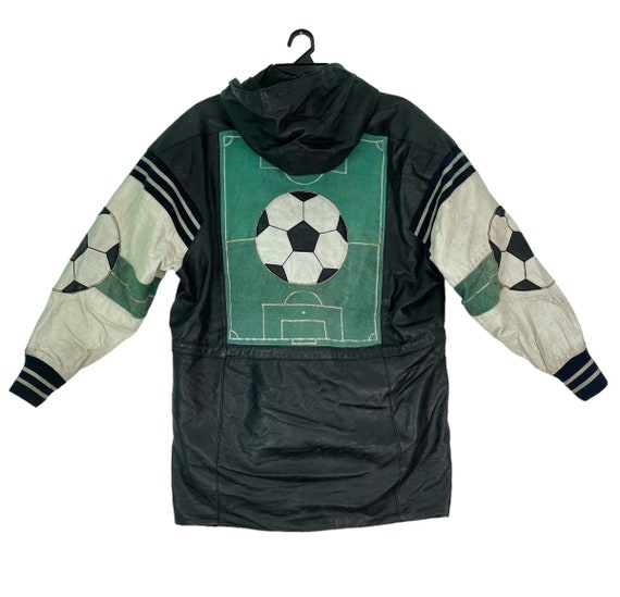 Vtg 90s HARAJUKU MOTHERS football logo patch leather … - Gem